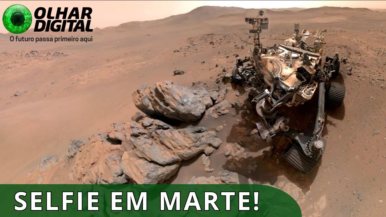 Rover da NASA faz selfie histórica ao lado de rochas gigantescas em Marte