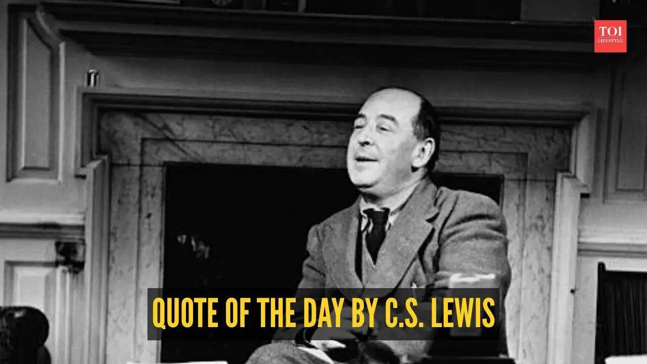 Quote of the day by CS Lewis: "Don't let your happiness depend on ...