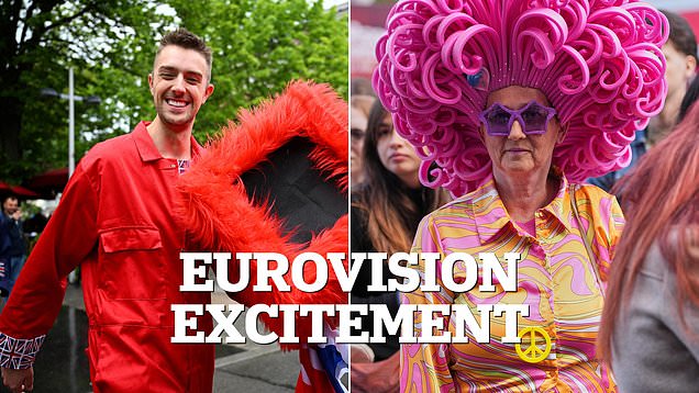 Excited Eurovision fans descend on Vienna to watch performers