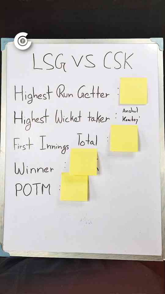 Chennai Super Kings head into a crucial clash against Lucknow Super ...