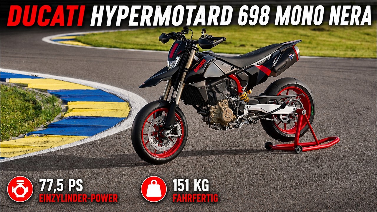 2027 Ducati Hypermotard 698 Mono Nera: Supermoto mit 77,5 PS