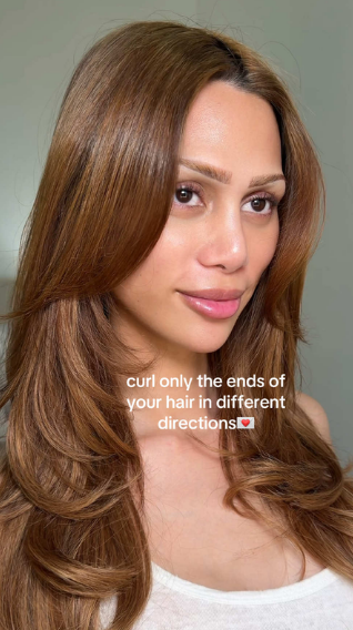 How to curl just the ends of your hair for a soft elegant look