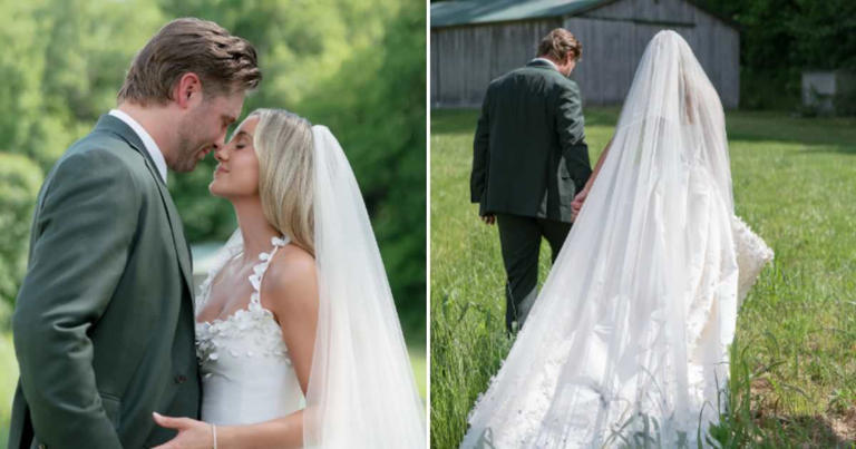Lainey Wilson and Devlin 'Duck' Hodges marry in 'dream' waterfall cave ...