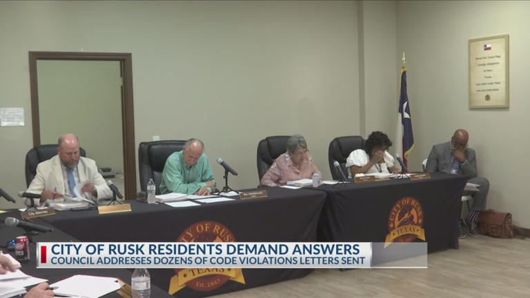 Rusk City Council addresses dozens of code violation letters sent to ...