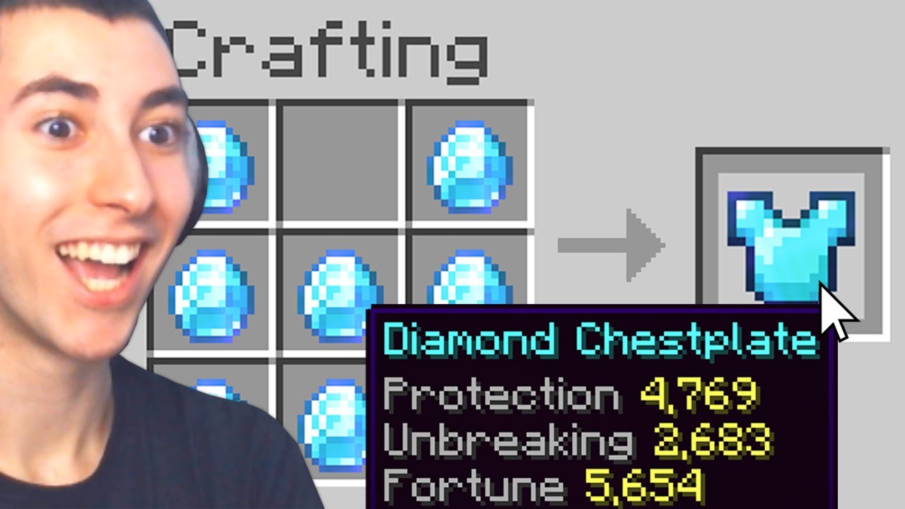 Minecraft, but you enchant every time you craft