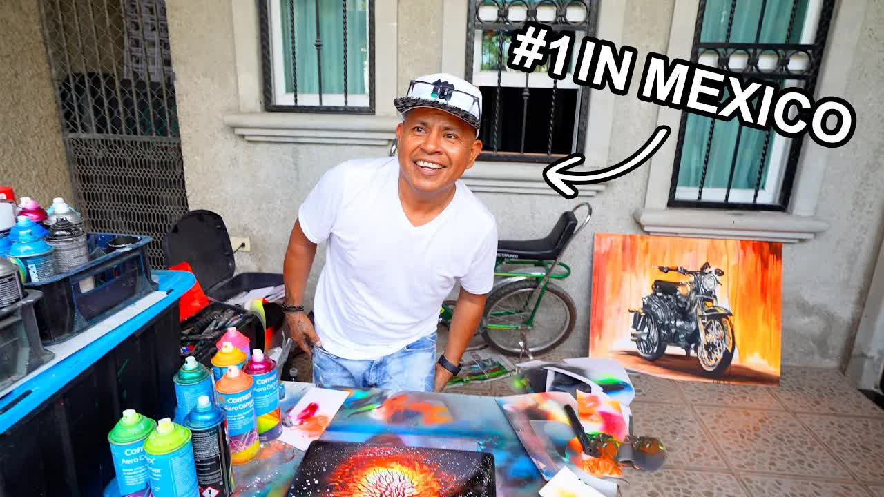 Mexico’s spray paint genius created a glowing MacBook