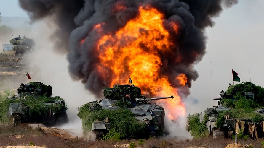 Putins Superpanzer überlebte 60 Drohnentreffer – bis der Leopard 2 das ...