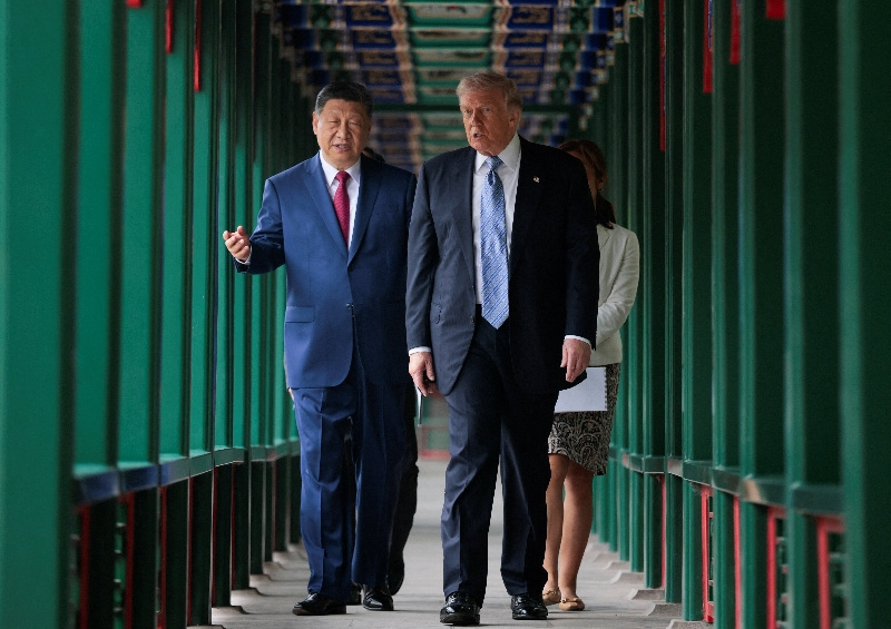 Trump leaves Beijing with few wins but warm words for Xi