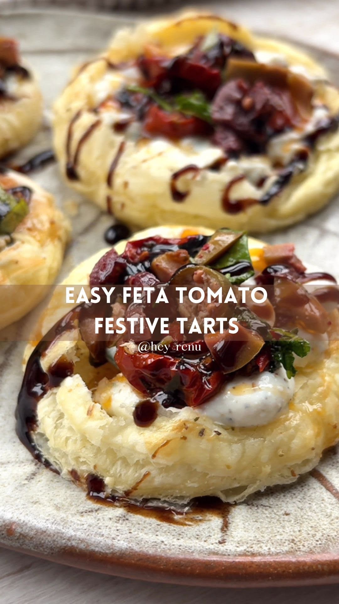 Whipped feta tomato mezza tart that looks and tastes incredible