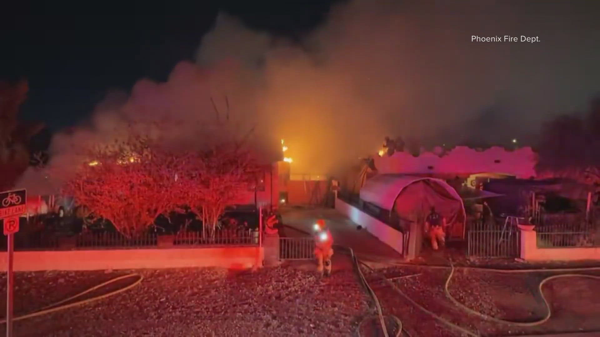 11 people displaced by triple house fire in Phoenix