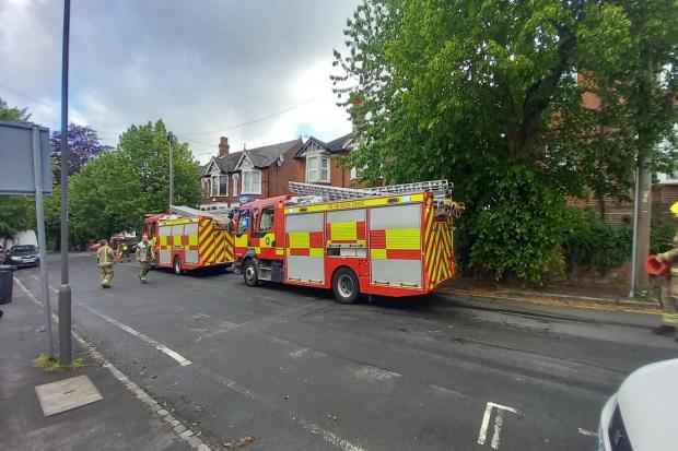 Why was a main road in central High Wycombe closed off?