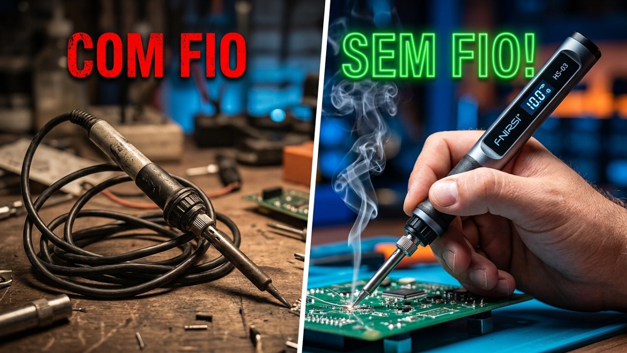Ferro de solda do futuro sem fio (FNIRSI HS-03)