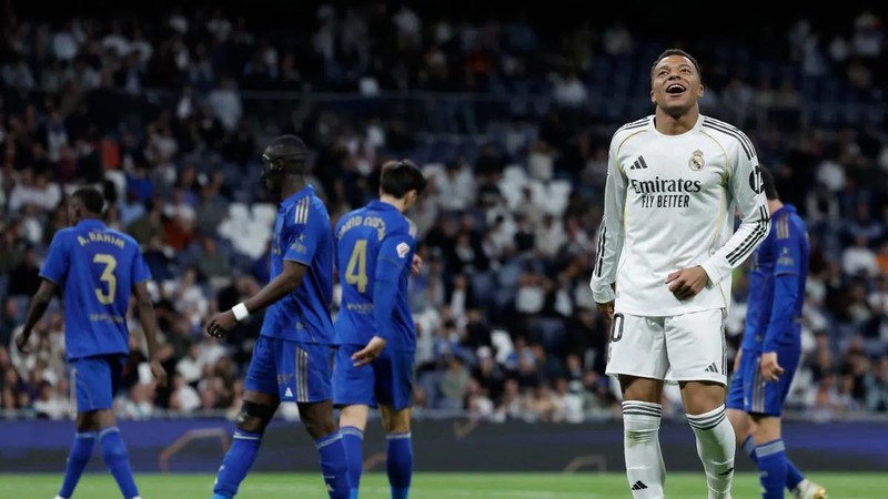 Kylian Mbappe whistled as Real Madrid beat Oviedo