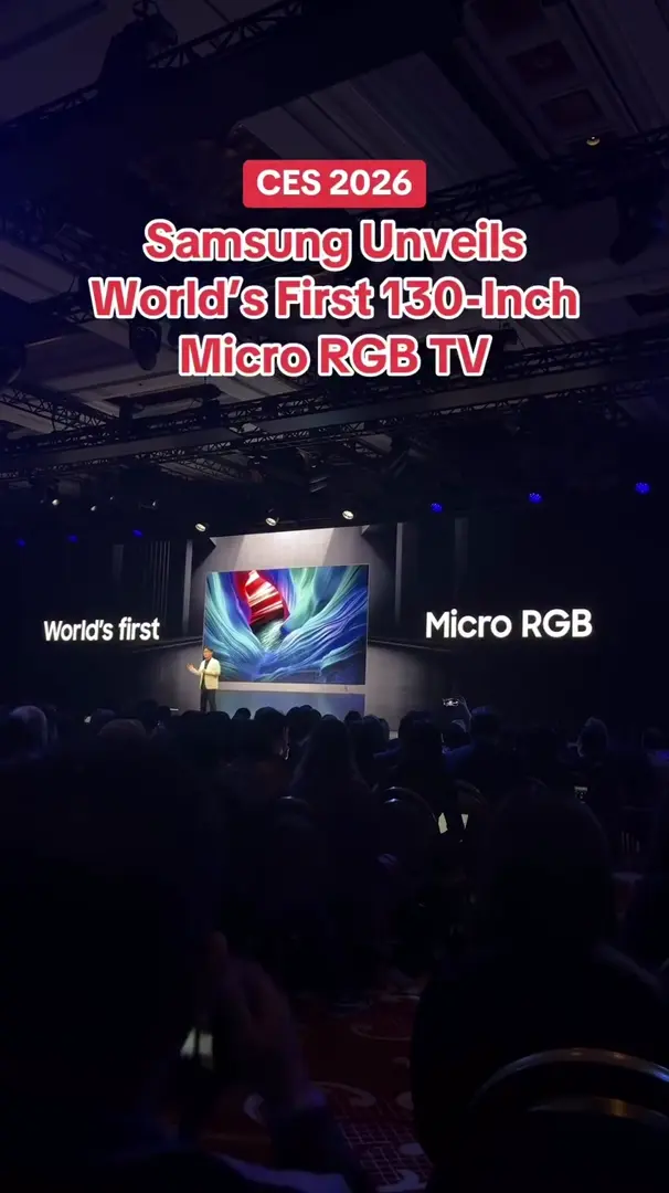 Samsung Unvails World's First 130-Inch Micro RGB TV