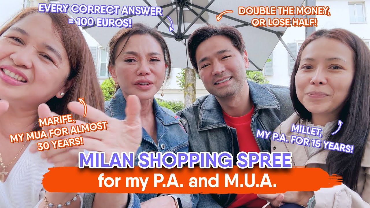 Milan shopping spree for my PA and MUA Dr Vicki Belo