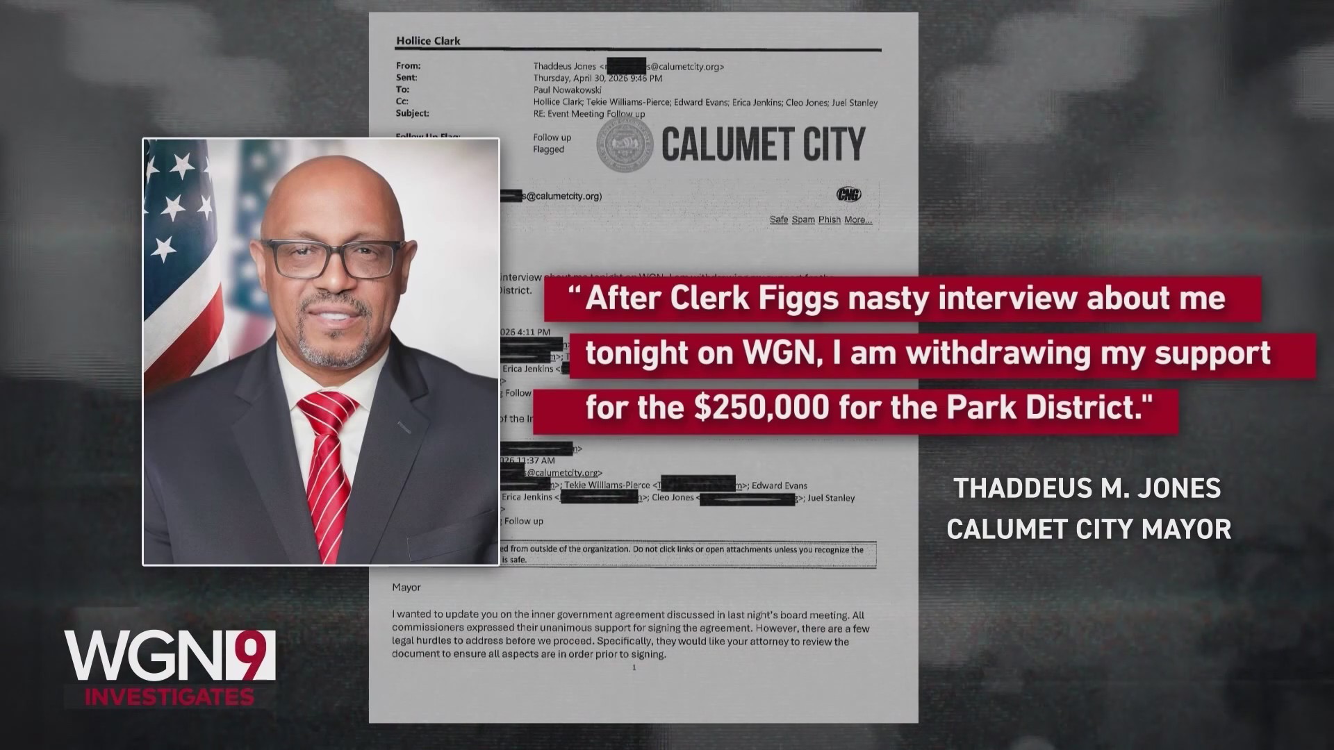 Calumet City mayor answers questions on controversial spending