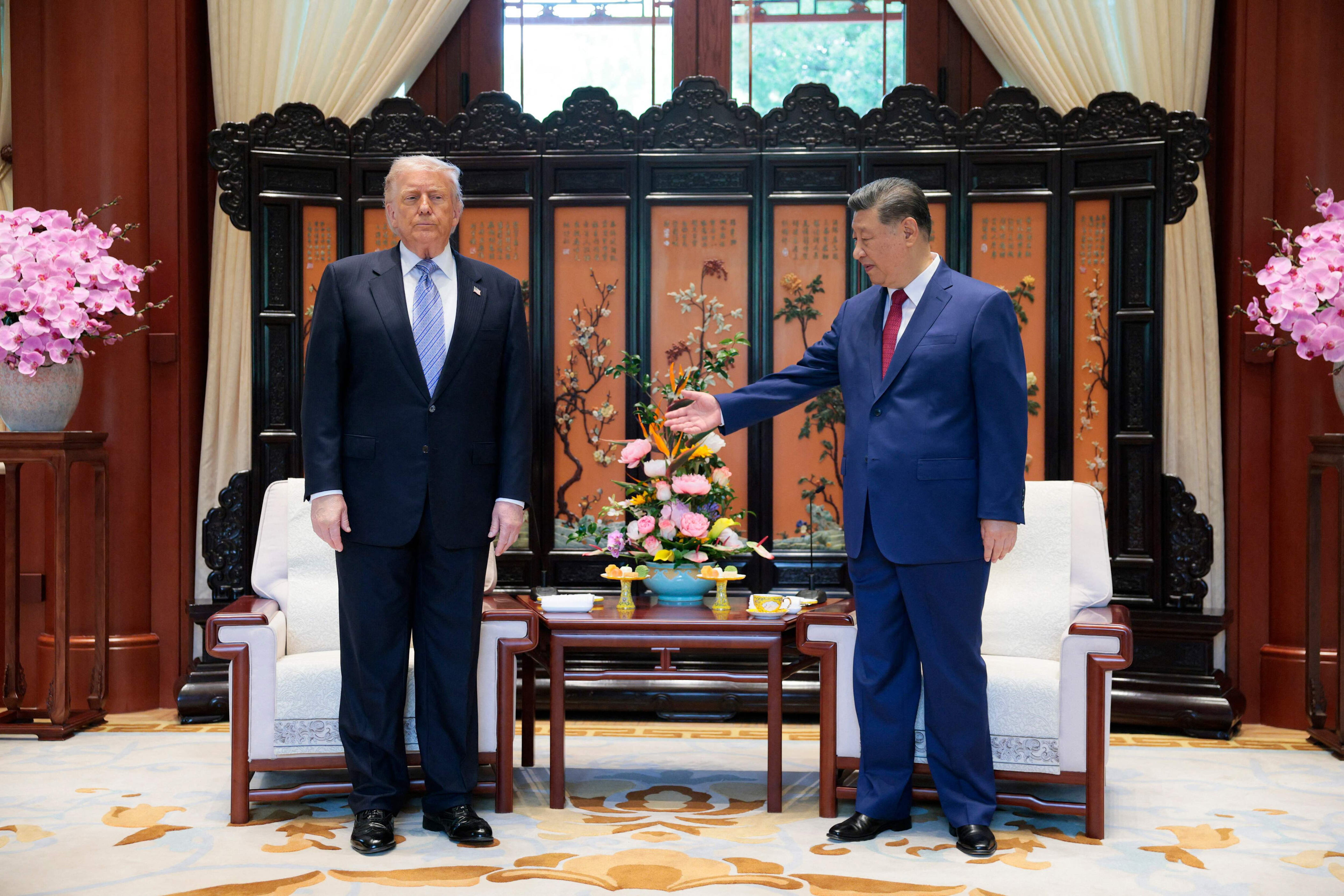 Xi, Trump meet at Chinese power hub Zhongnanhai