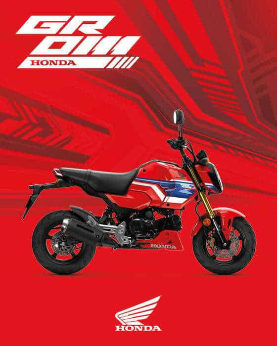 Honda MSX125 GROM 2026: nuova livrea tricolour HRC e consumi record