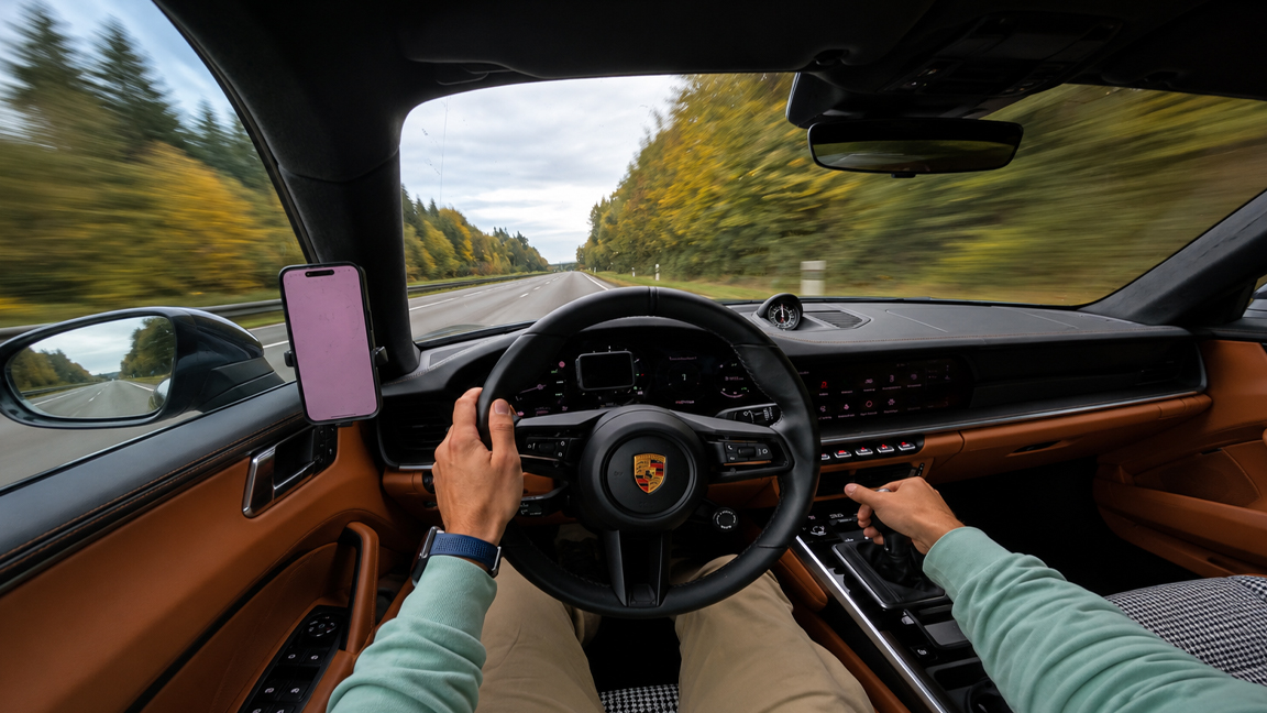Porsche 992 Sport Classic met handgeschakelde versnellingsbak op de ...