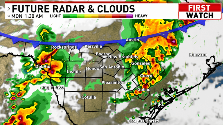 Severe thunderstorm watch cancelled for Bexar County; flood advisory ...
