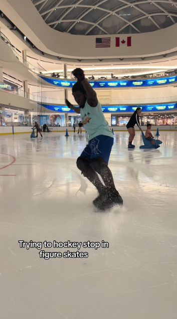 I blame it on the toe pick ice skating fail
