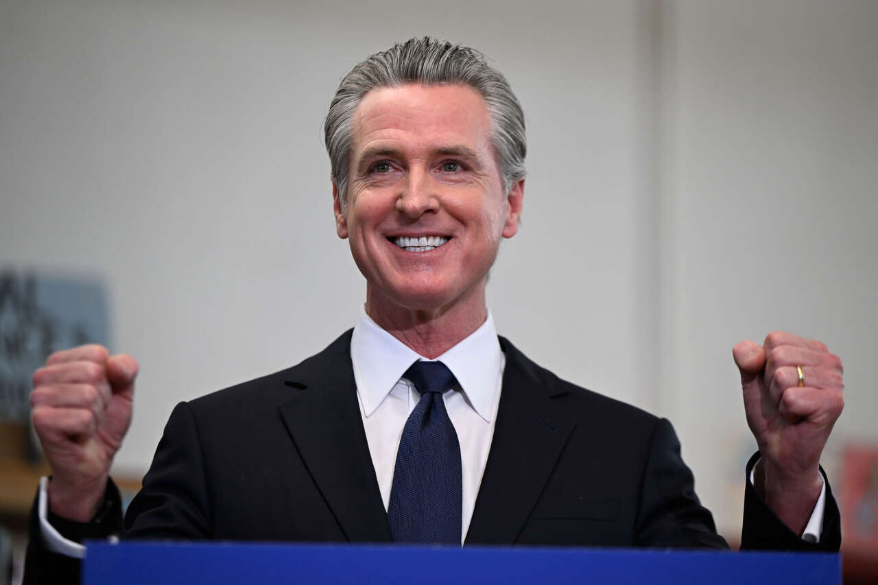 Newsom celebrates as the AI boom bails out California