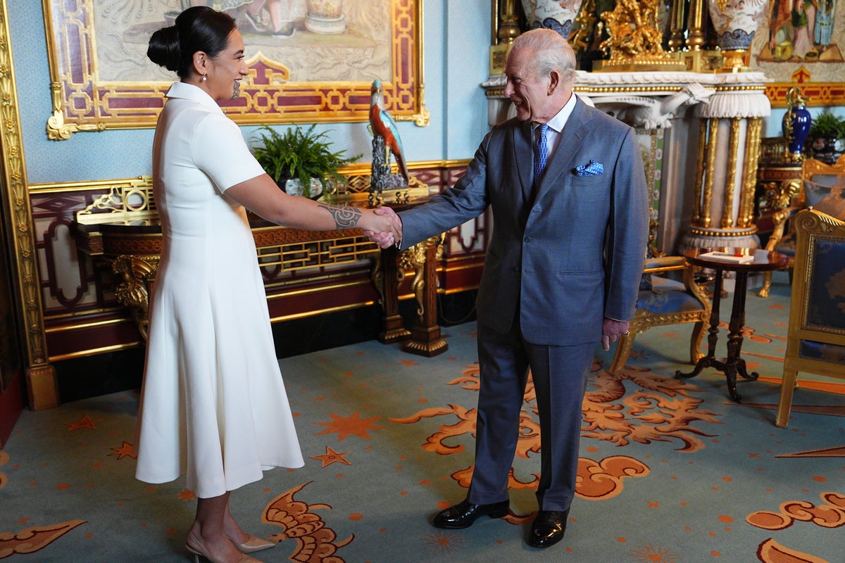 New Zealand’s Maori Queen meets King Charles at Buckingham Palace