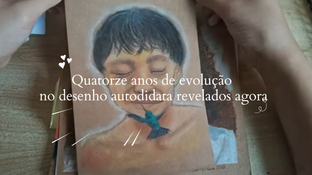 Minha evolução no desenho ao longo de 14 anos estudando sozinho