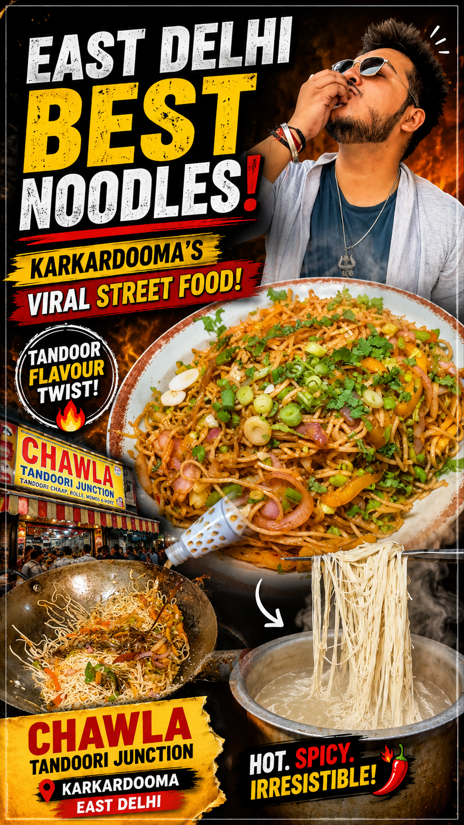 East Delhi best noodles | Karkardooma India’s viral street food at ...