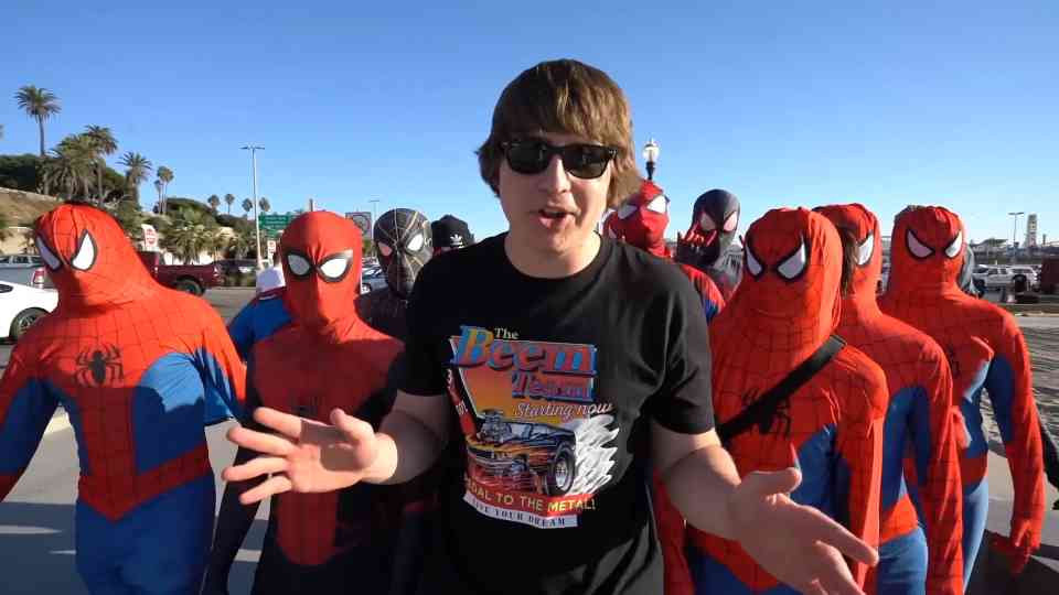 50 real-life Spider-Men take over the challenge