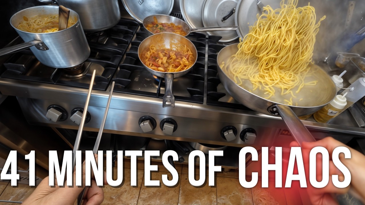 Rush in the kitchen! Can one chef lead the line?