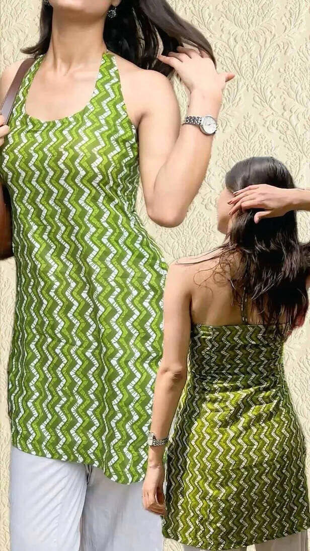 Halter neck kurtis: Gen Z's boho fusion trend