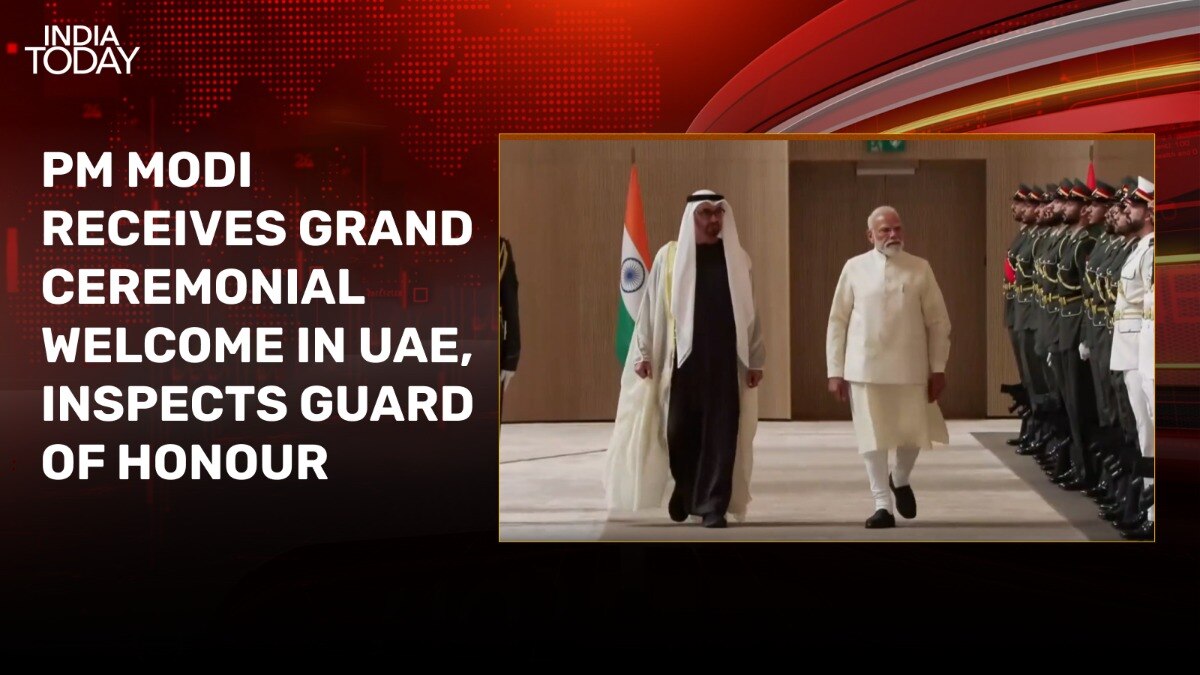 Video: PM Modi receives grand welcome in UAE - his first stop of 5 ...
