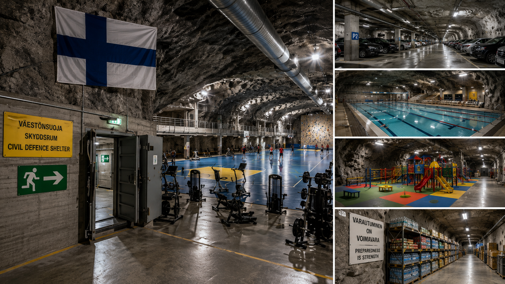 Inside Finland’s secret underground cities built for war