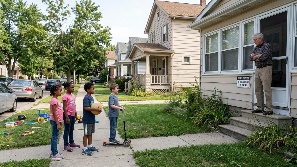 My neighbor wouldn't leave my children in peace and when I confronted ...