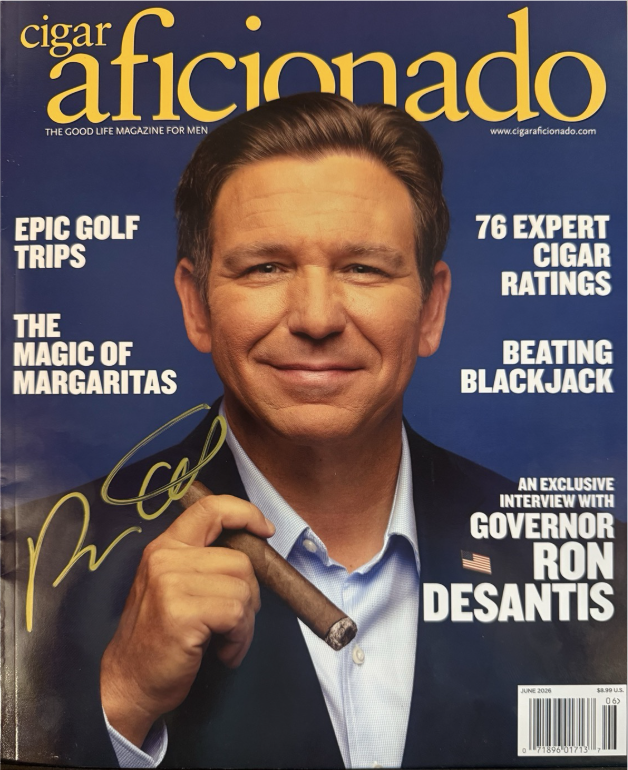 Smoke 'em if you've got 'em: Florida's Ron DeSantis celebrates cigars