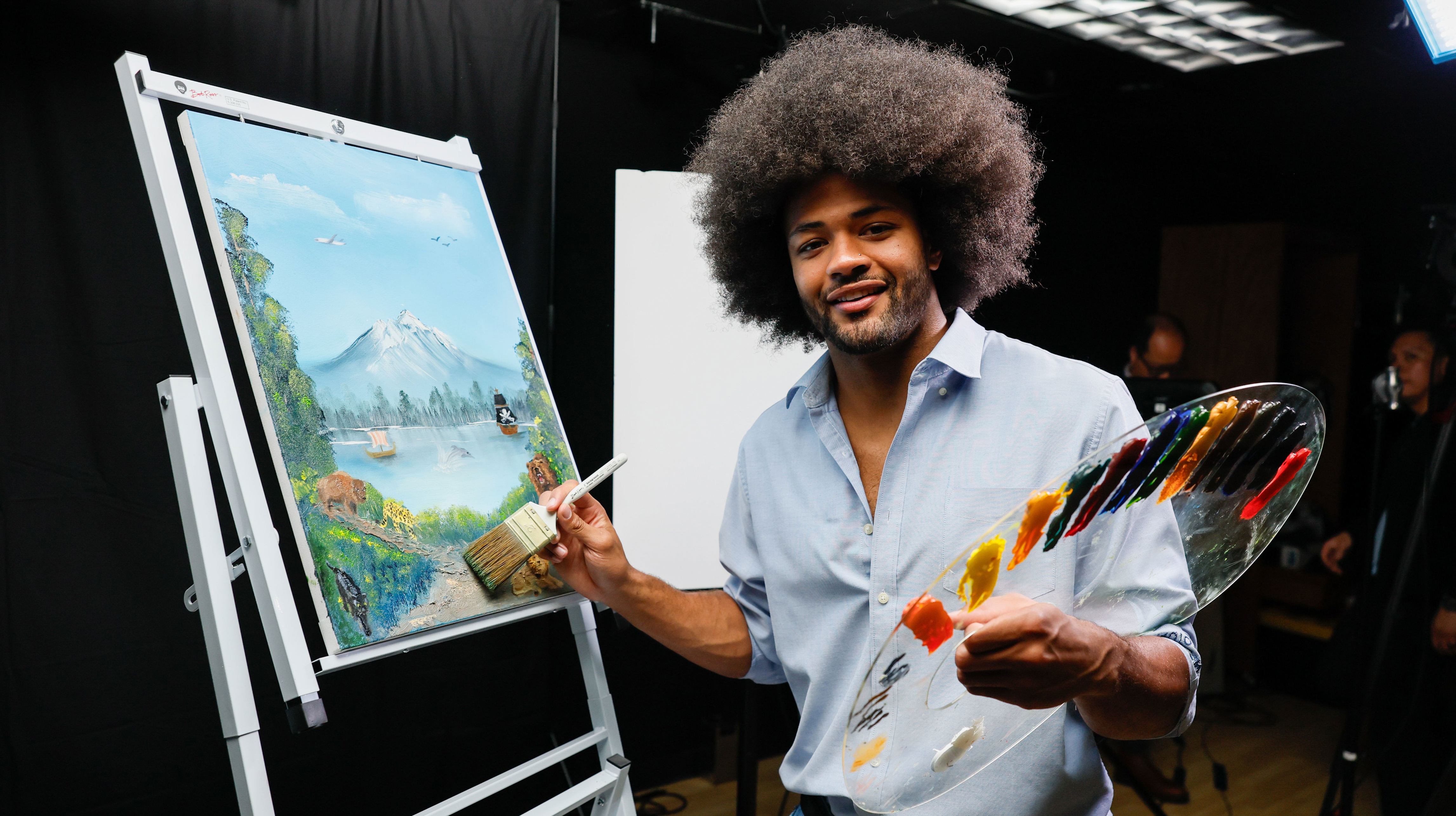 Bears Turn Rome Odunze Into Bob Ross For 2026 Schedule Release
