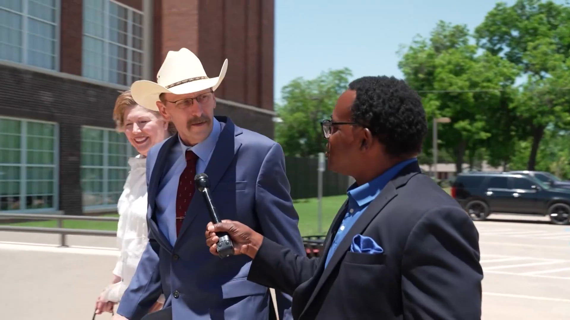 Johnson County sheriff speaks on way into court ahead of his criminal trial