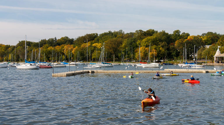 Minnesota's Lake Park minutes from downtown Minneapolis has sandy swim ...