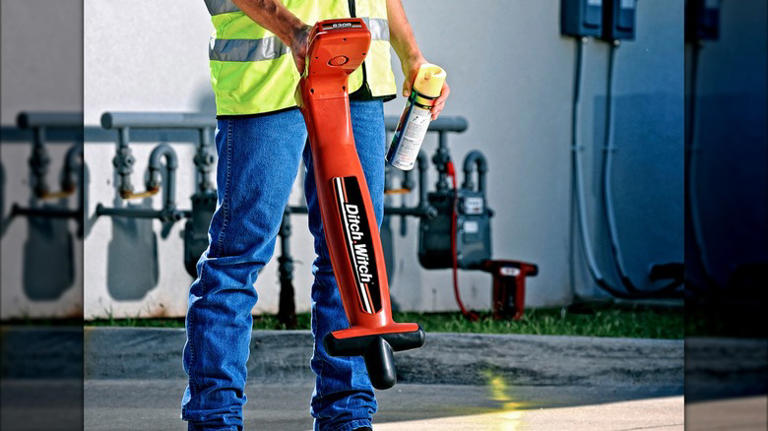 What should you do if you find utility markings on your driveway?