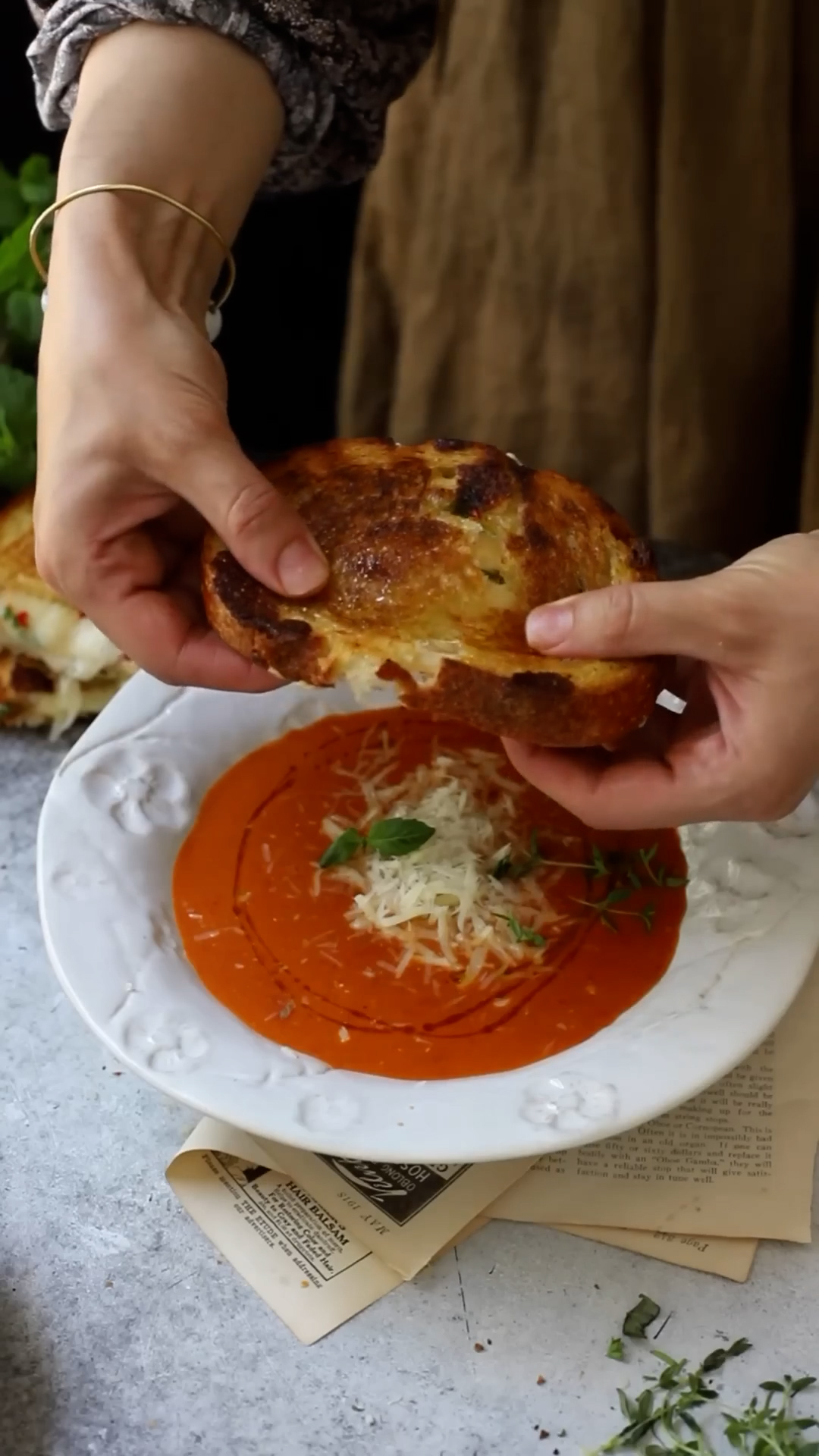 Slow-cooked bone broth with deep savory flavor