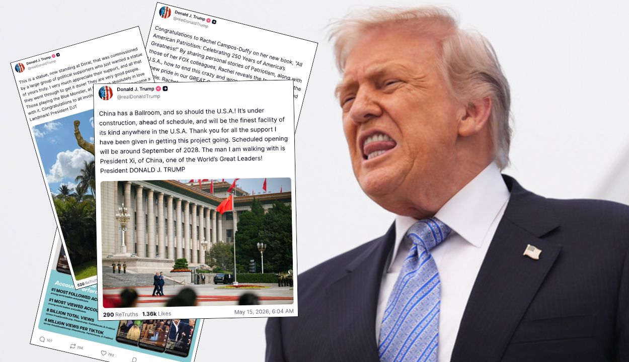Trump touts golden statue of himself, White House ballroom, and TikTok ...