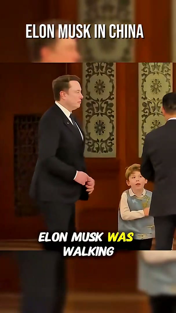 Elon Musk forgets his son in China?