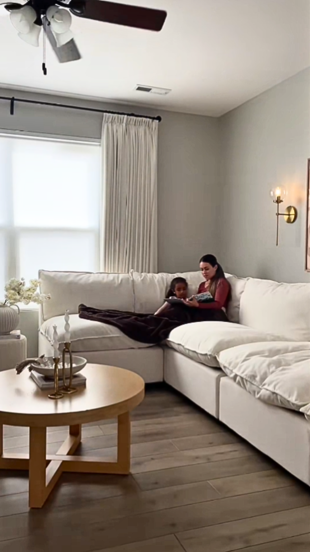 Stylish modular couch perfect for family homes