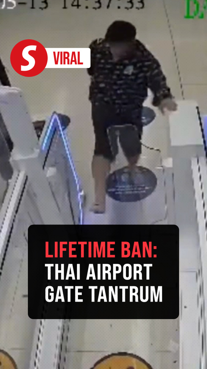 Chinese tourist gets lifetime ban from Thailand after damaging airport ...