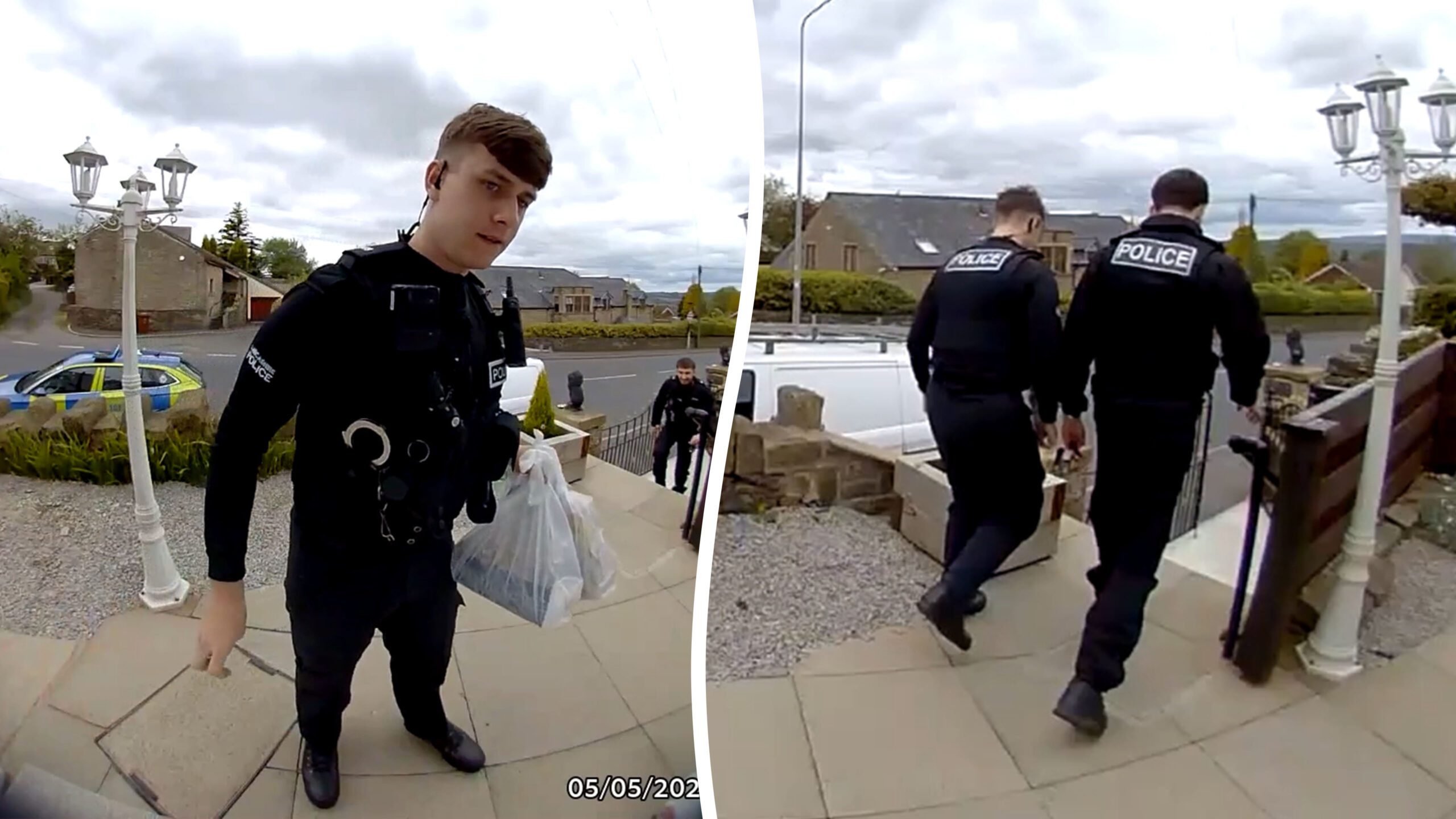 Police deliver food order after arresting delivery driver