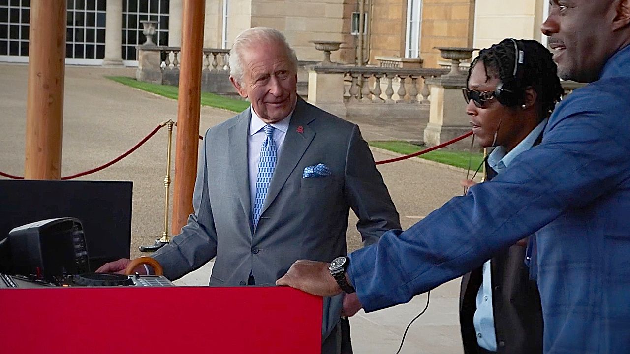 King Charles turns DJ at Buckingham Palace garden party