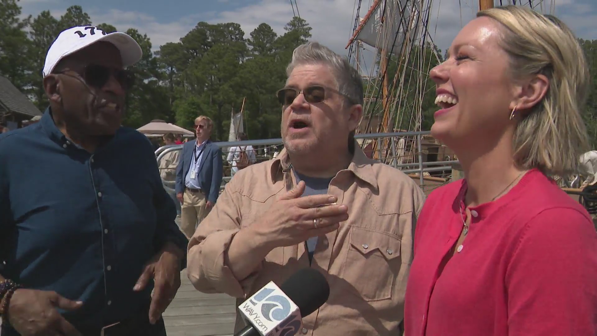 Portsmouth native Patton Oswalt joins the Today show in Williamsburg