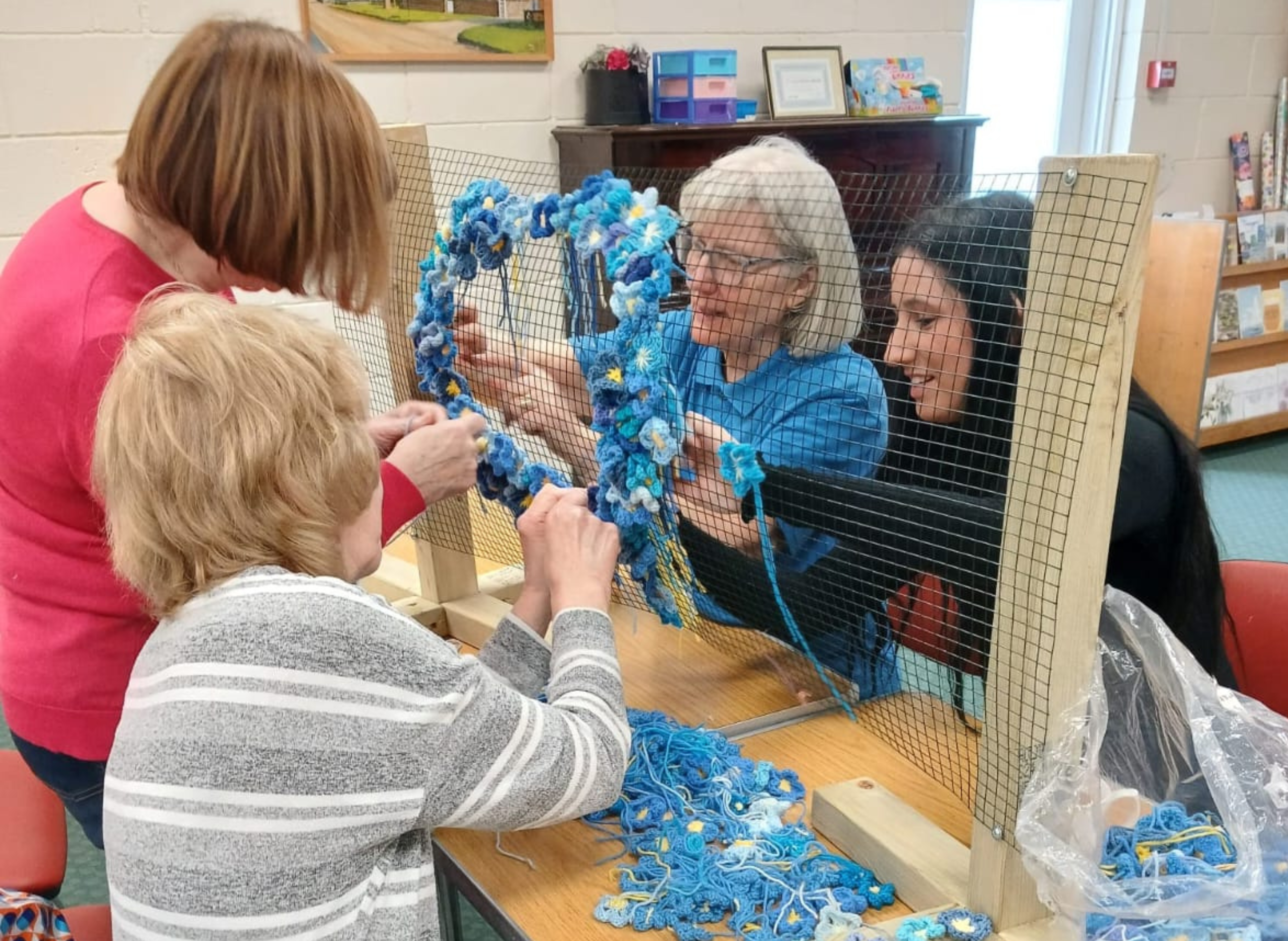 Hand-knitted forget-me-not display set to tour South Tyneside during ...