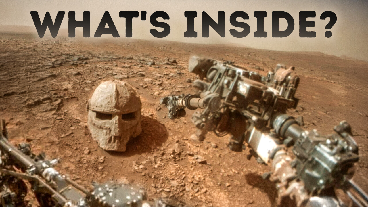 Mars rover finds something that looks very much like a medieval helmet